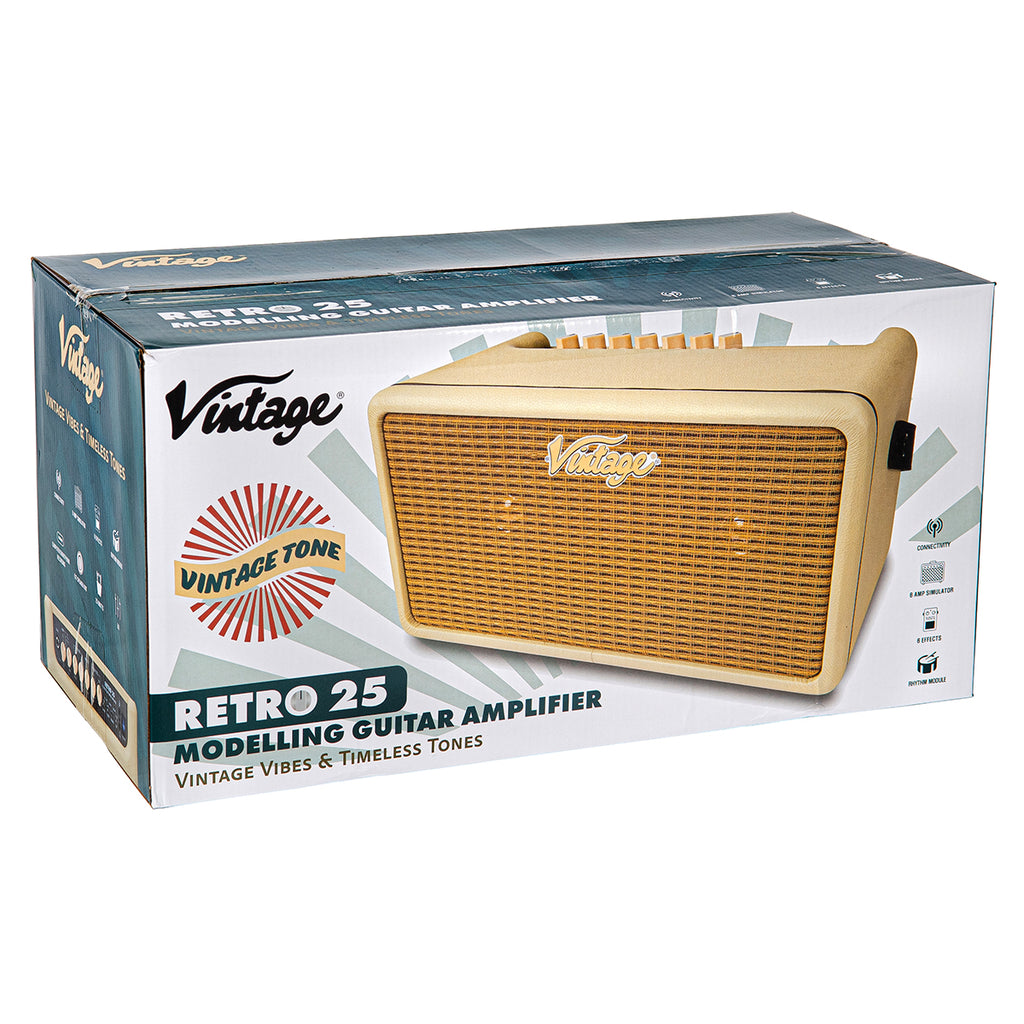 Vintage Retro 25w Guitar Amplifier with DSP ~ Black – VintageGuitarsRus