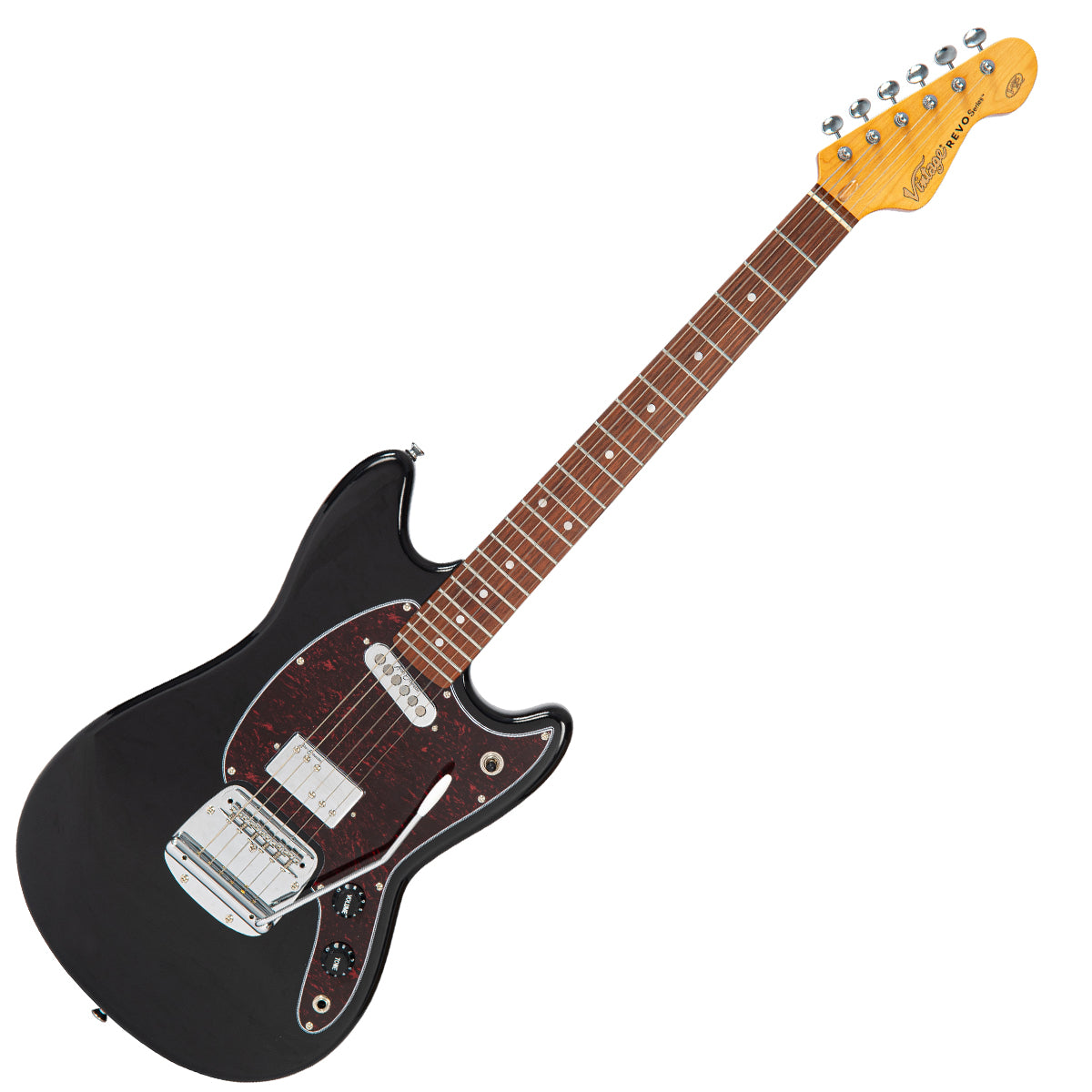Vintage REVO Series 'Colt' HS Duo Electric Guitar ~ Boulevard Black ...