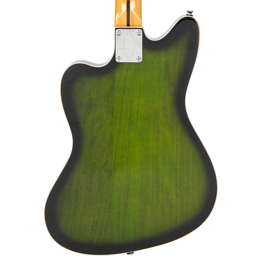 Vintage REVO Series 'Surfmaster' Thinline Twin Electric Guitar ~ Green ...