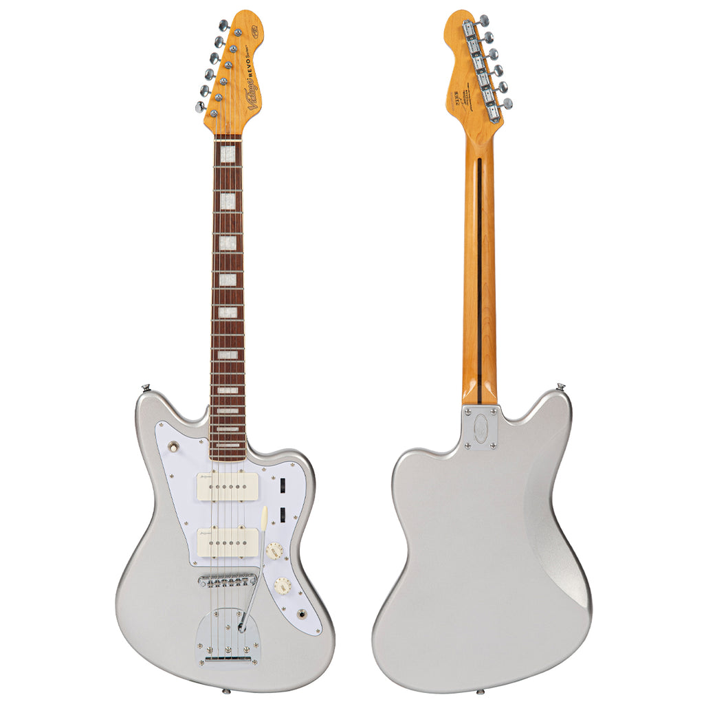 Vintage REVO Series 'Surfmaster 90' Guitar ~ Metallic Silver ...