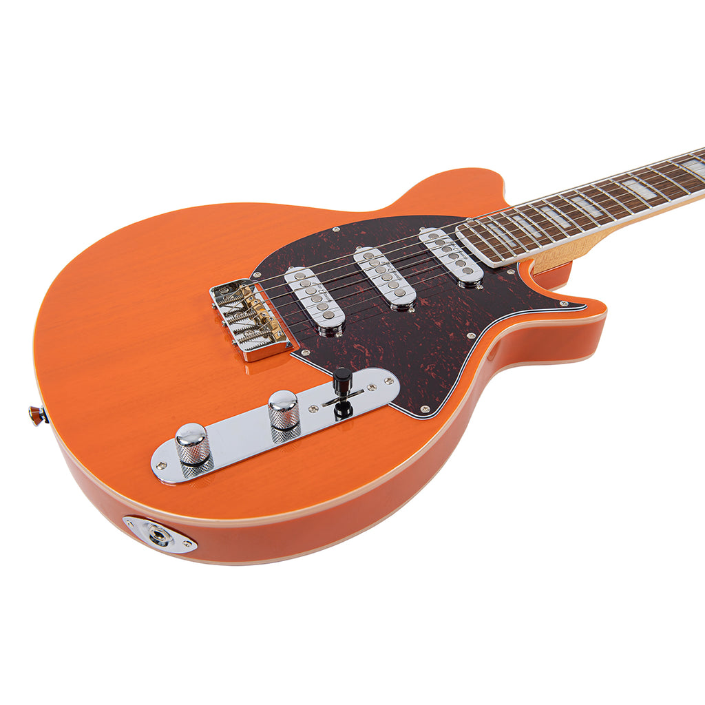 Vintage REVO Series 'Vision' Electric Guitar ~ Trans Orange ...