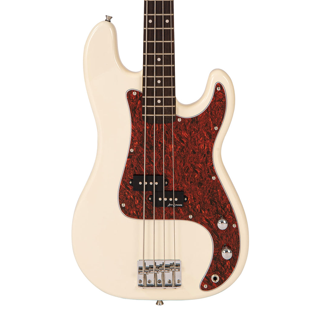 Vintage V40 Coaster Series Bass Guitar ~ Vintage White – VintageGuitarsRus