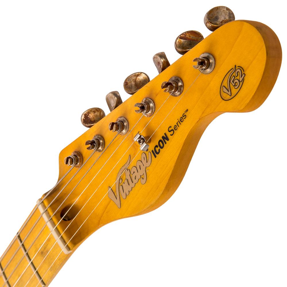 Vintage V52 ICON Electric Guitar ~ Distressed Butterscotch ...