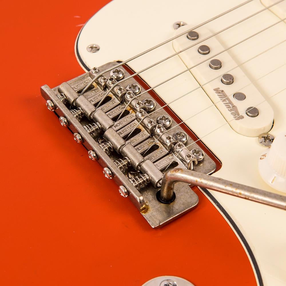 Vintage V6 ICON Electric Guitar ~ Distressed Firenza Red ...